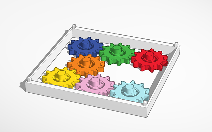 3D design gears figet (unfiished)(will finish later) - Tinkercad