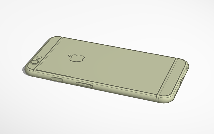3D design IPhone 6s without the App Screen - Tinkercad