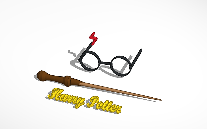 3D design HARRY POTTER - Tinkercad