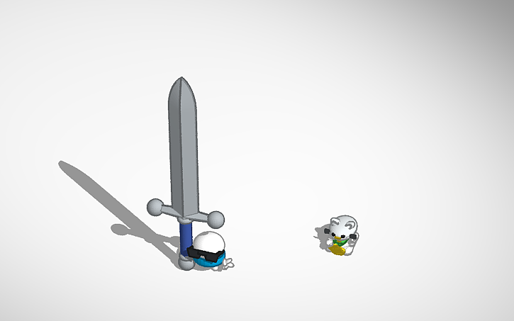 3D design dandadan cat - Tinkercad