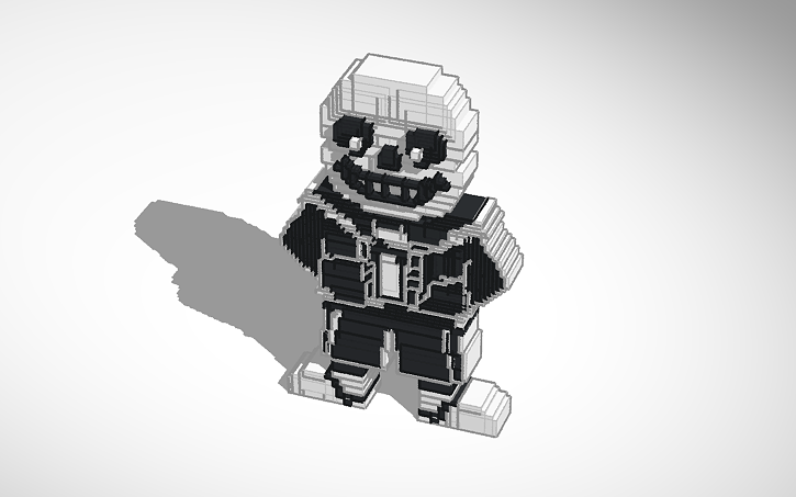 3D design Sans Undertale - Tinkercad