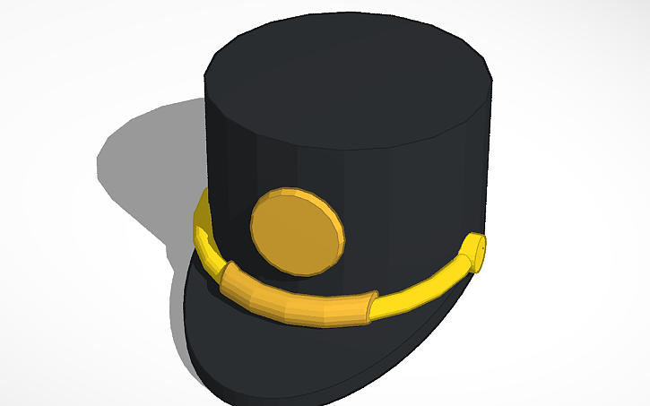 3D design Military's Hat - Tinkercad