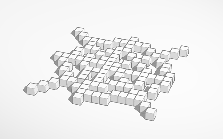 3D design Minecraft cobweb - Tinkercad