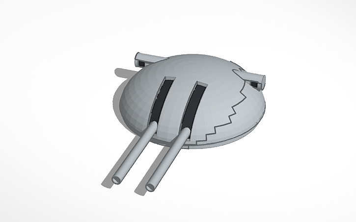 3D design turret - Tinkercad
