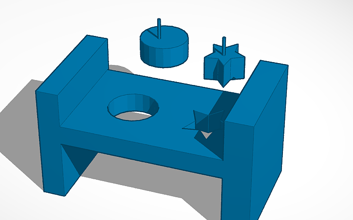3D design peg board - Tinkercad