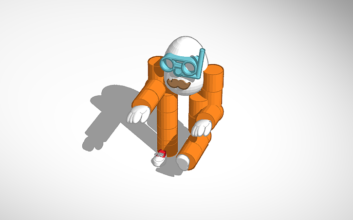 3D design ovobot - Tinkercad