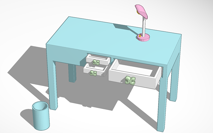 3D design Desk - Tinkercad