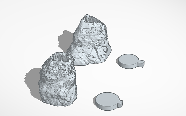 3D design Aquarium Air Rock FHT - Tinkercad
