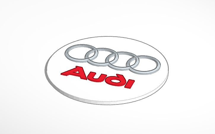 3D design Audi Logo - Tinkercad