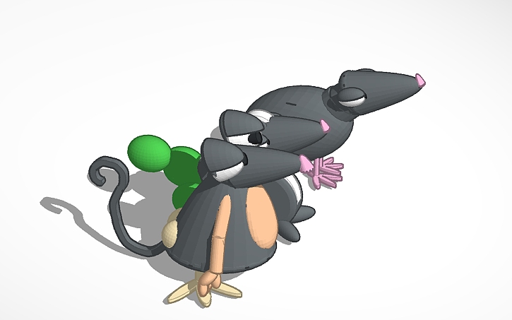 3D design Rat - Tinkercad