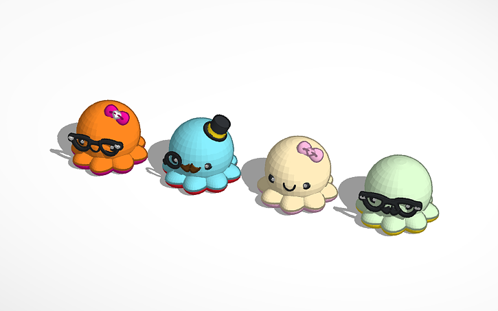 3D design Cut Little Oct - Tinkercad