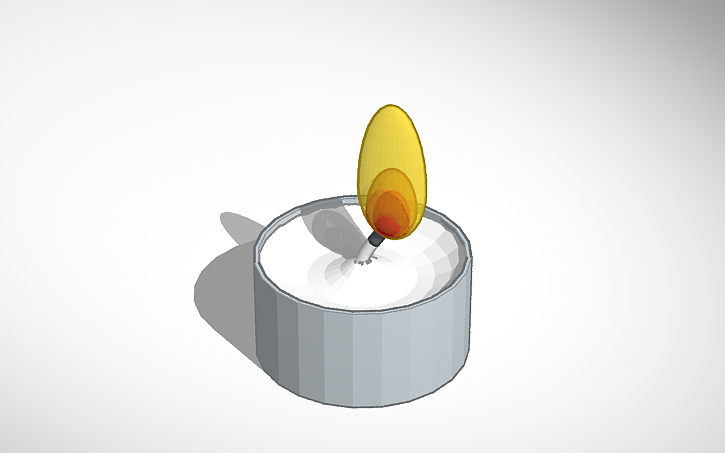 3D design Tea Light - Tinkercad