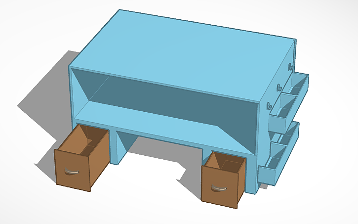 3D design Working Desk Design - Tinkercad