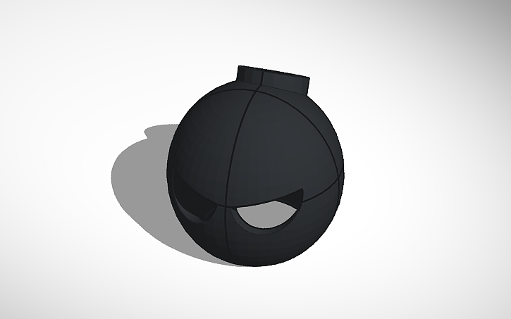 3D design Whitty FNF Bomb Head Helmet - Tinkercad