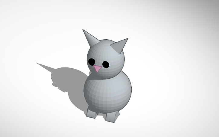 3D design Cat - Tinkercad