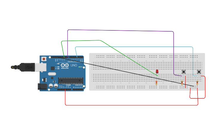 Circuit design funcion or - Tinkercad