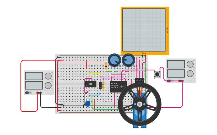 Circuit Design Servo Motor Controller 555 Timer Ic Tinkercad
