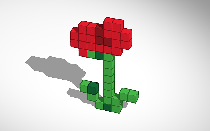 3D design Minecraft Poppy - Tinkercad