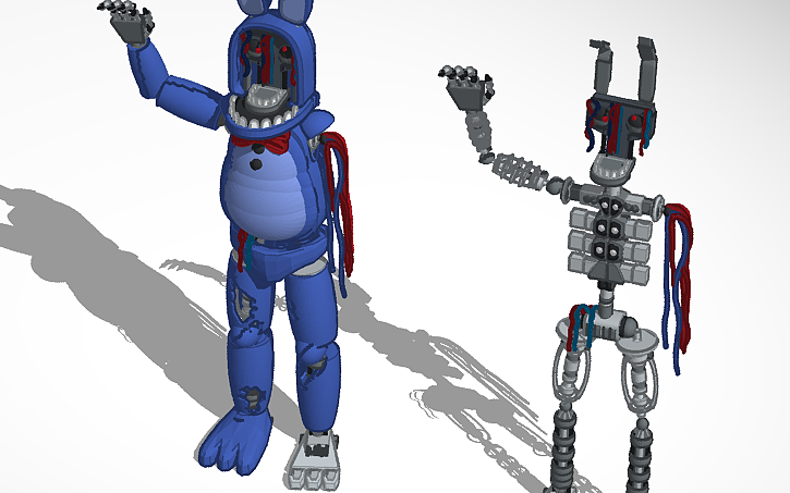 3D design withered bonnie (but squind and funny) - Tinkercad
