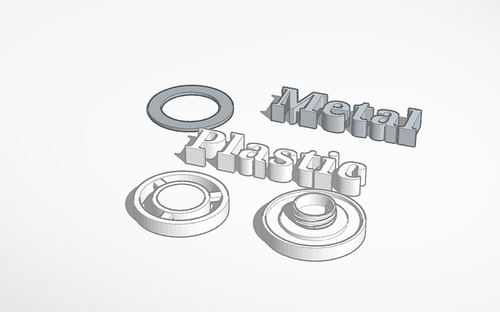 3D design Custom beyblade template - Tinkercad