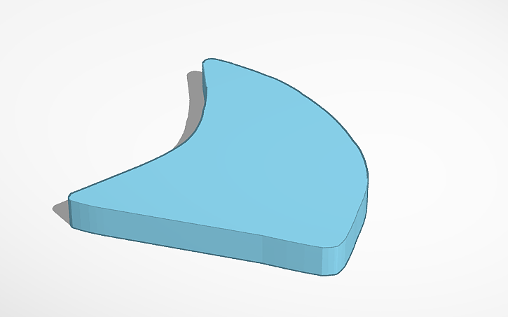 3D design Shark fin - Tinkercad