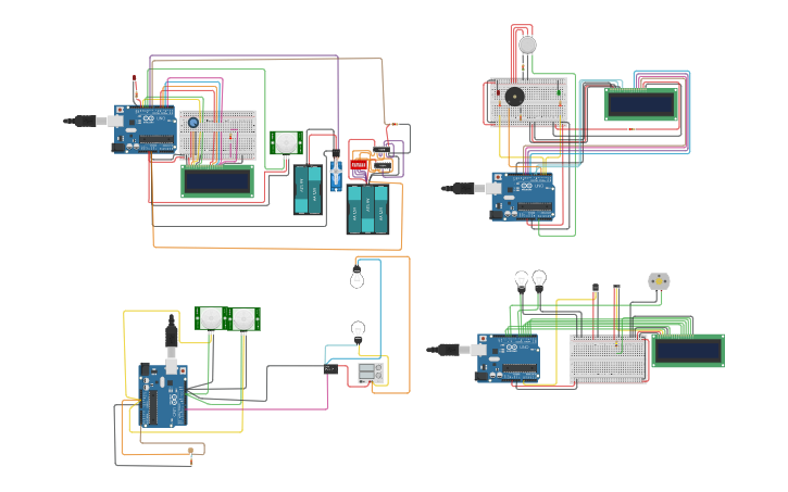 Circuit Design Smart Home System Tinkercad