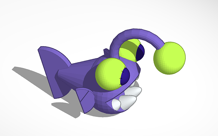 3D design Angler fish - Tinkercad