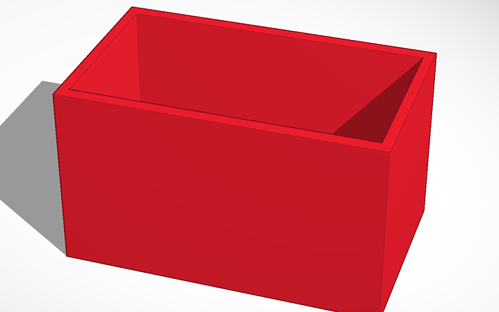 3D design Ultrasonic sensor Box - Tinkercad