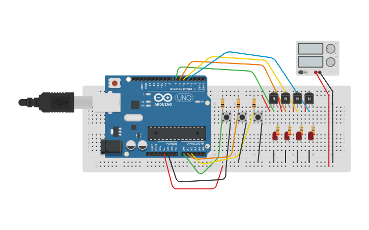 Circuit design Vaja 10 Rok Furlan - Tinkercad