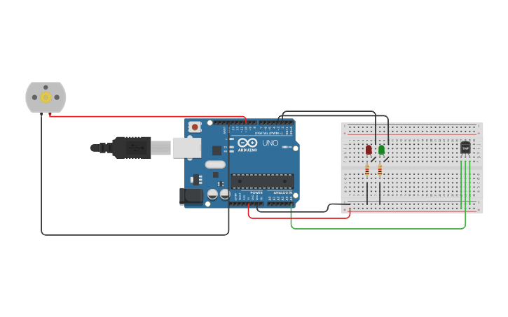 Circuit design midterm - Tinkercad