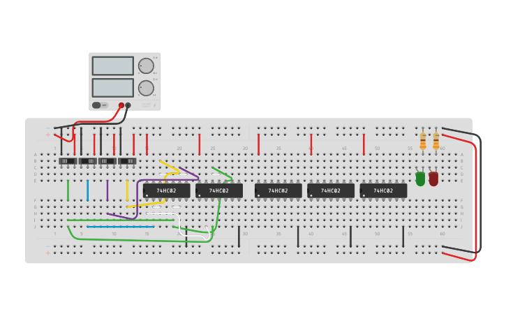 Circuit design Copy of NOR Fireplace Template - Tinkercad