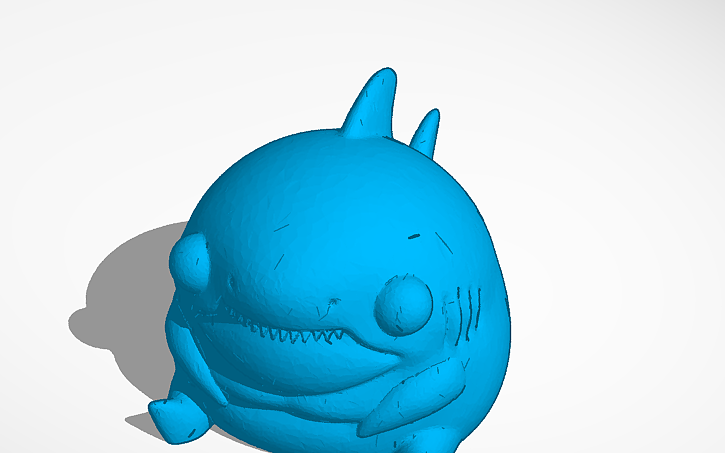 3D design Chubby Shark - Tinkercad