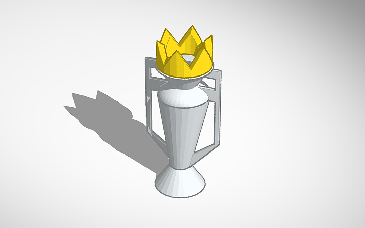 3D design PREMIER LEAGUE TROPHY - Tinkercad