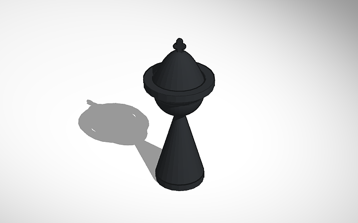 3D design chess piece - Tinkercad