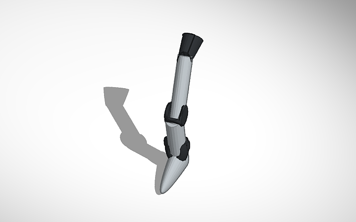 3D design Robotic Leg for Amputees - Tinkercad