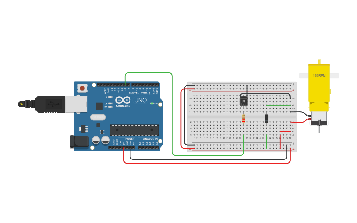 Circuit design PRACTICA 6 LSYA MOTOR DC - Tinkercad