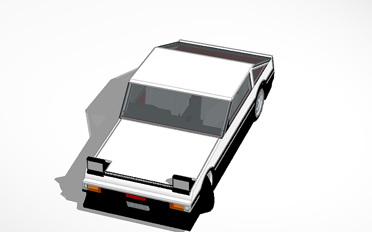 3D design ZERO Sakura Trueno AE86 GTJ - Tinkercad