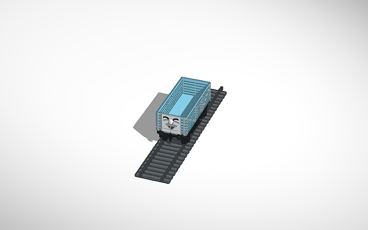 3D design Rickety the Teal Ballast Truck - Tinkercad