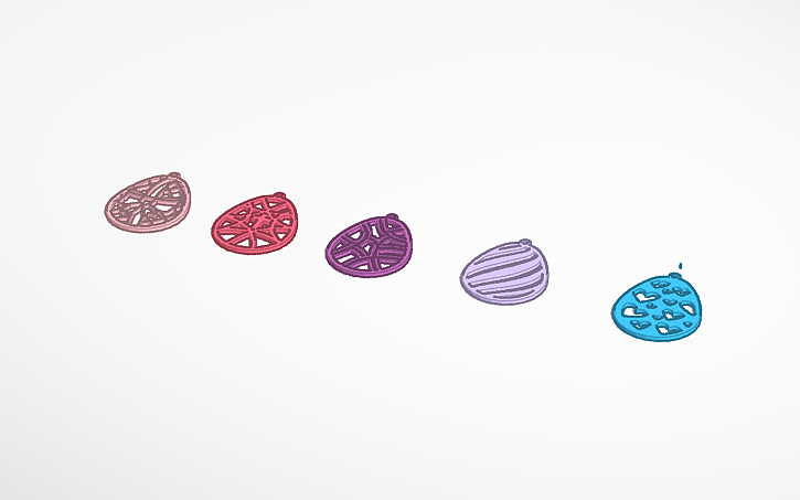 3D design Easter Egg Hanging - Tinkercad