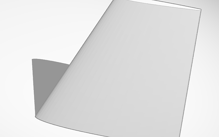 3D design fin - Tinkercad
