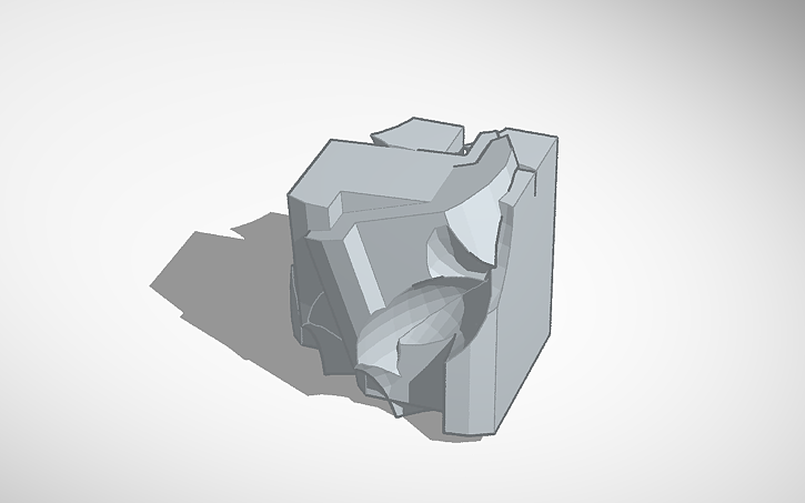 3D design rock - Tinkercad