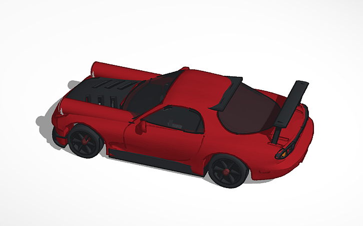 3D design 2000 Porsche 911 kit with Mazda RX7 FD3S Body - Tinkercad