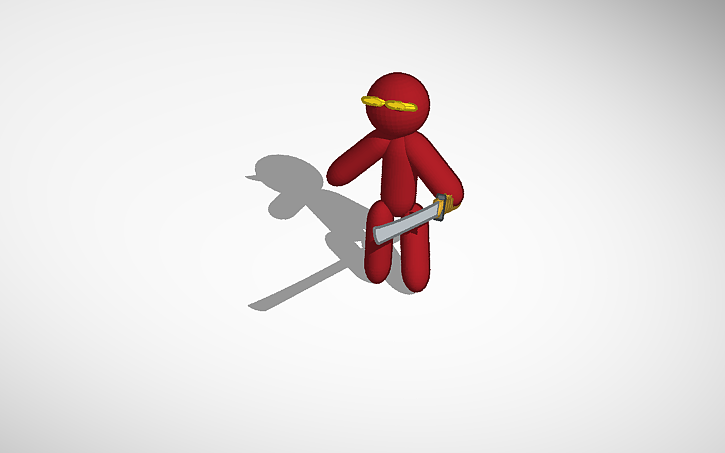 3D design jun combat gods (yellow eyes) - Tinkercad