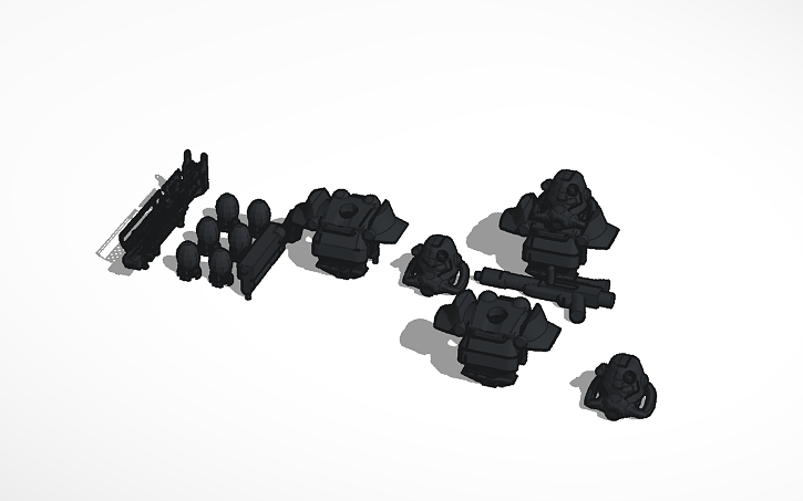 3D design fallout lego power armor - Tinkercad