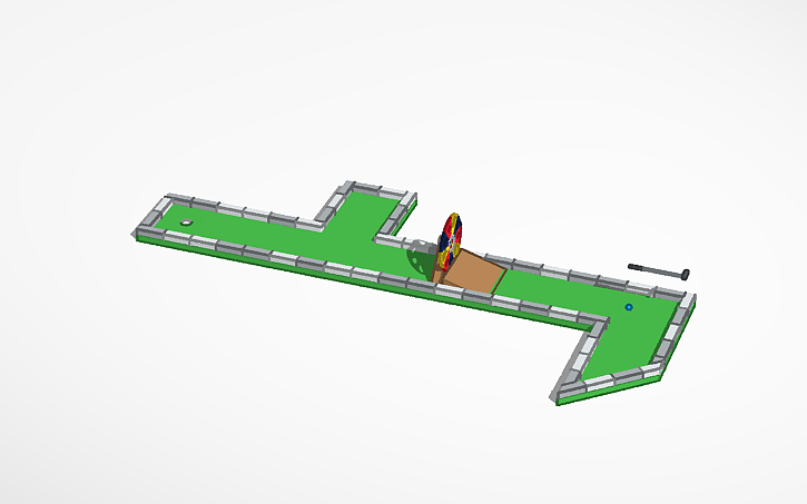 3D design Spin The Wheel Mini Golf - Tinkercad