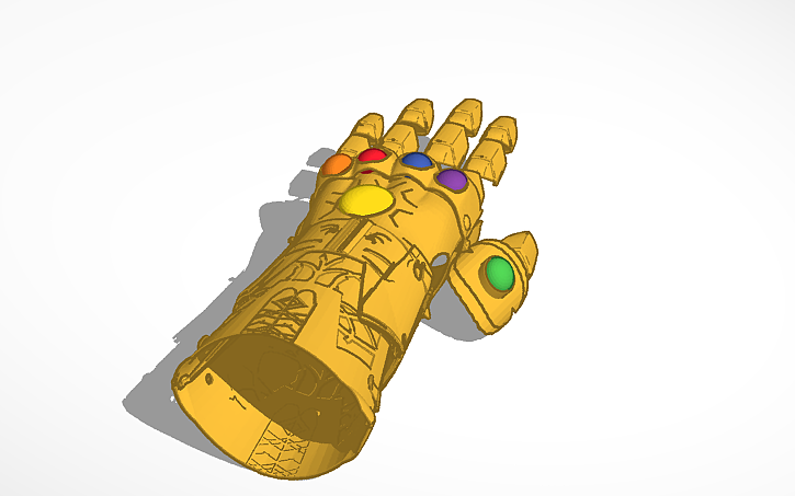 3D design infinity gauntlet for colton - Tinkercad