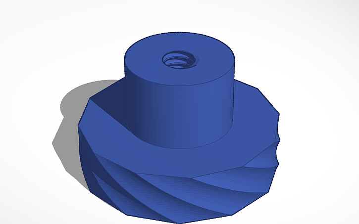 3D design Wedgie Sled Knob - Tinkercad