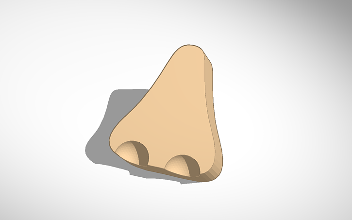 3D design Nose - Tinkercad