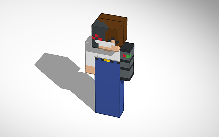 3D design Bionic Minecraft Skin - Tinkercad