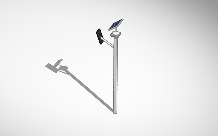 3D design Solar Street Light - Tinkercad